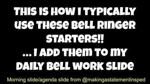 FUN daily bell ringers & warm-ups by That McHealthy Classroom | TpT