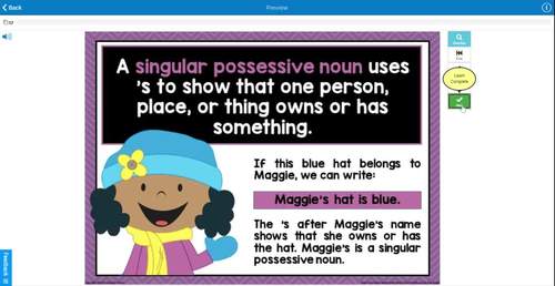 Singular Possessive Noun Boom Cards by Second Grade Smiles | TPT
