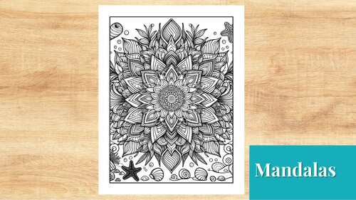 SEL Mindfulness Coloring Pages | Mindful Patterns Adult Coloring Book