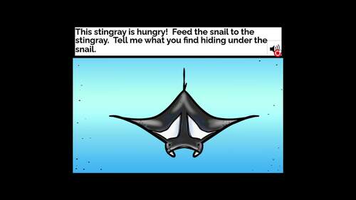 Feed the Stingray /s/ Blends Articulation Activity | Boom Cards | TPT