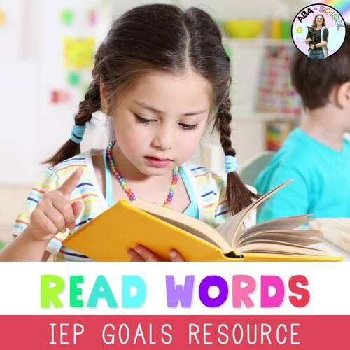 Read Words Science of Reading IEP Progress Monitoring Special Education
