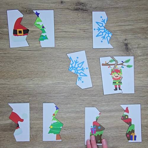 Christmas Printable Puzzles by HH Fun and Learning | TPT
