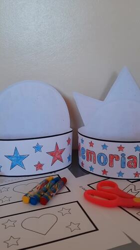 Memorial Day Crown Craft | Memorial Day Hat | Memorial Day Activities