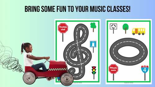 Music Notes & Symbols Road Tracing Mats | PDF & Digital | TPT