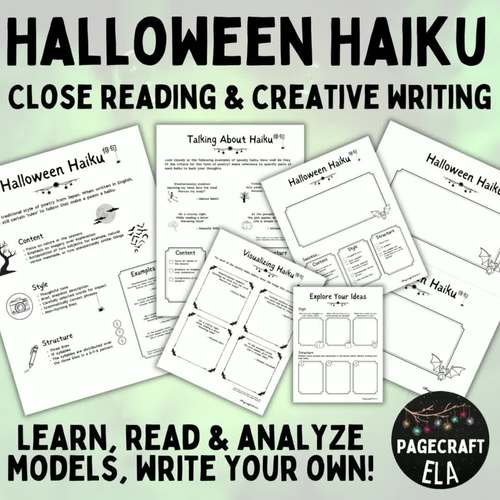 Halloween Haiku Writing | No-Prep Poetry Activities for October ...