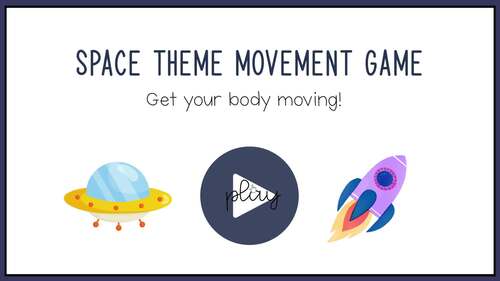 Space Theme Gross Motor Game | Digital Therapy Fun by A Pedi PT | TPT