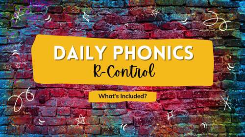 R-Control Words | 38 Weeks | Daily Phonics Slides + Word Cards BUNDLE!