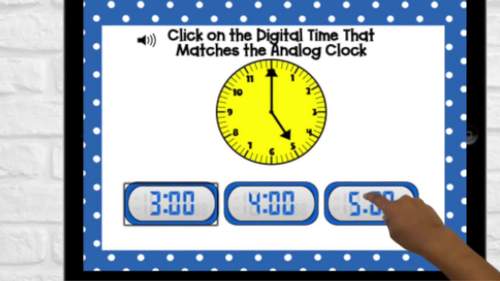 Telling Time By the Hour Matching Analog and Digital Clocks - GOOGLE ...