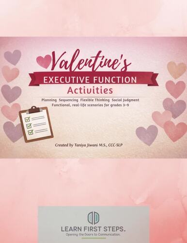 Valentine’s Day Executive Function Activities Social Skills & Hidden ...