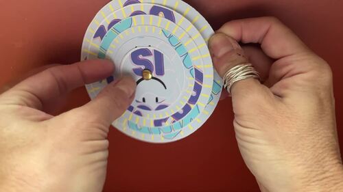 Kind Is Cool Paper Craft Circle Spinner Puzzle by Let's Play and Namaste