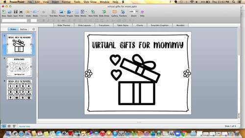 VIRTUAL GIFTS for Mother's on Mother's Day Distance Learning / Virtual ...