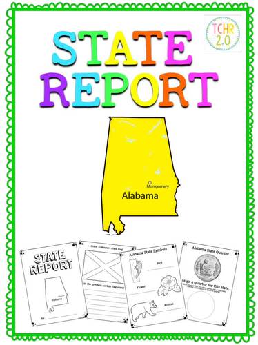 Alabama State Research Report by TCHR Two Point 0 | TpT