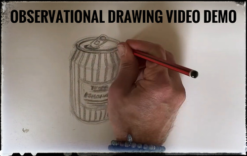 Visual Art. Video Tutorial. How to do an observational drawing | TPT