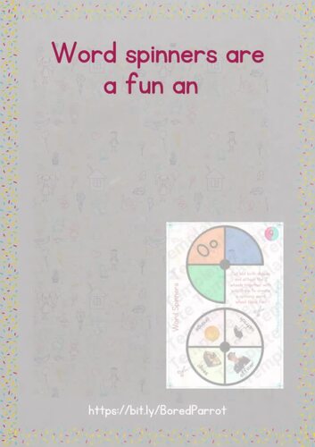Vocab Word Spinners for Kindergarten. Letter Q. Vocab Spinners for KG