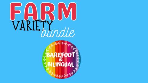 Farm Clipart Variety Bundle by Barefoot and Bilingual Clipart and More