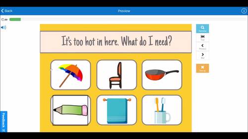 Problem Solving: What Do I Need? Boom Cards™ for Speech Therapy by Mau SLP