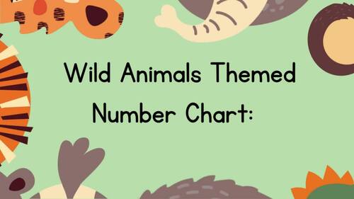 Amazing Wild Animal Number Chart 1 to 20 Printable Posters and Number ...