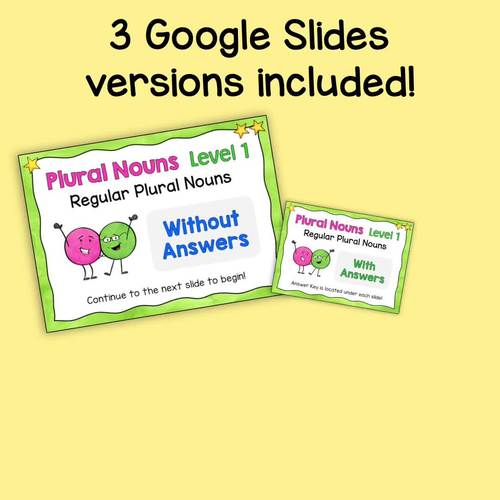 Regular Plural Nouns Google Slides Task Cards by Laura Candler | TPT