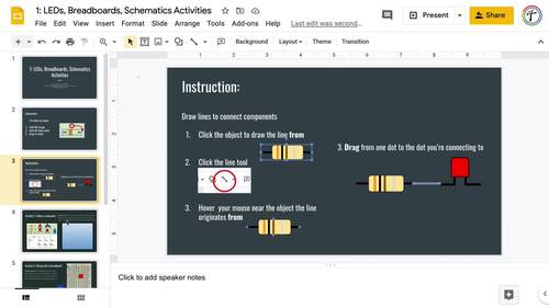 LEDs Breadboard and Schematics Online Interactive Activity BUNDLE With ...