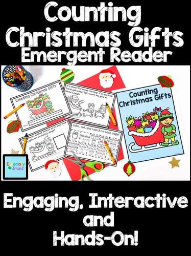 Christmas Counting 1-10 Cut and Paste Emergent Reader booklet | TPT