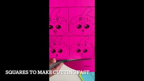 Subtraction within 10 Pumpkin Puzzles by The Mint Chip Teacher | TPT
