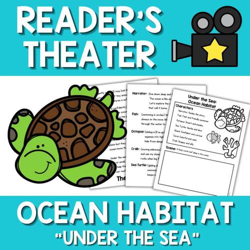 Ocean Habitat Readers Theater Science Reading Activity Animal ...