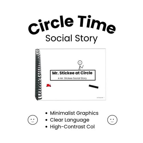 Circle Time Social Story - Mr. Stickee at Circle by The Mr. Stickee Store