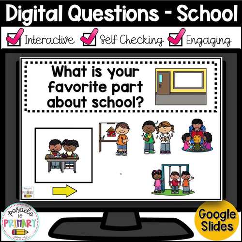 DIGITAL Questions of the Day - Back to School - Distance Learning ...