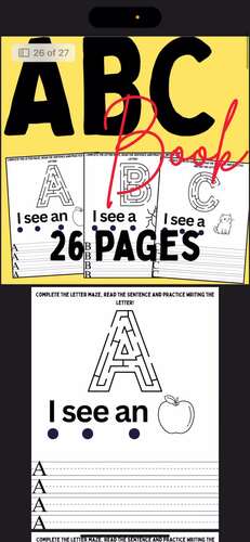 Alphabet Letter Mazes & Handwriting Practice | A–Z Activities for Pre-K ...