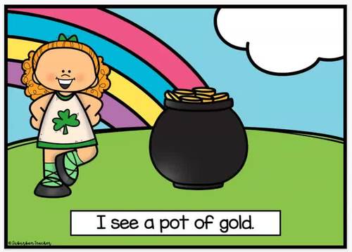 Saint Patrick's Day Sight Words Book GOOGLE SLIDES | I SEE by Suburban ...
