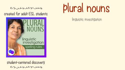 Plural Noun Spelling Rules GRAMMAR ACTIVITY | Linguistic Investigation ...