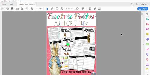 Beatrix Potter Author Study by Primary Junction | TPT