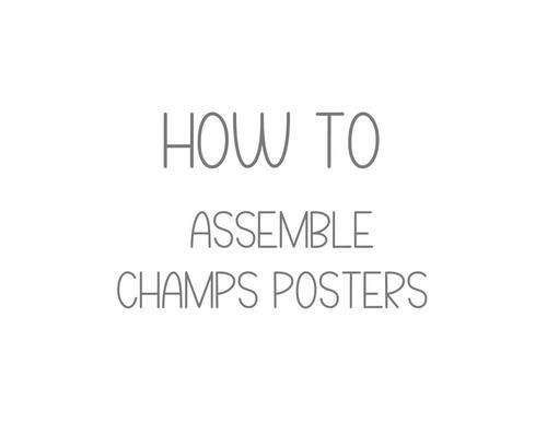CHAMPS/MAC Posters Complete Set | SPANISH | Editable by Cat and Ada