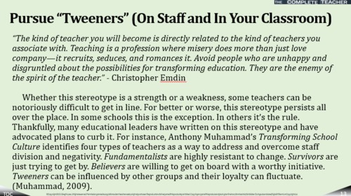 COMPLETE TEACHER Lesson 13 - Pursue “Tweeners” On Staff and In Your ...