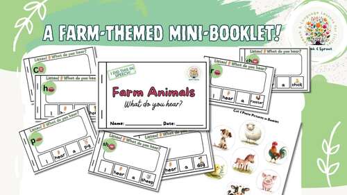 Gestalt Language Mini-Book (What do you hear?) by Speak and Sprout