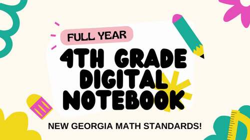 4th Grade Math Google Slides Notebook - Georgia New Math Standards