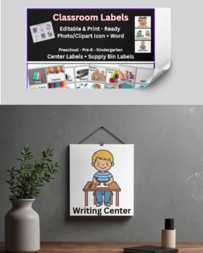 Editable Classroom Labels & Ready-to Print Labels | TPT