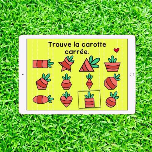 Trouve le carré avec audio | Vocabulaire du printemps | Cartes Boom