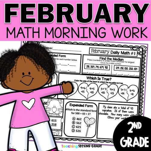 February Morning Work for 2nd Grade - Math Meeting Activities Daily ...