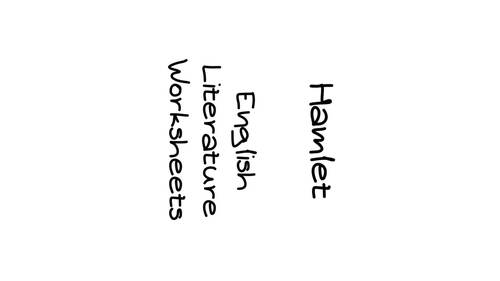 Shakespeare Hamlet PDF Worksheets by Worksheet Whisperer | TPT