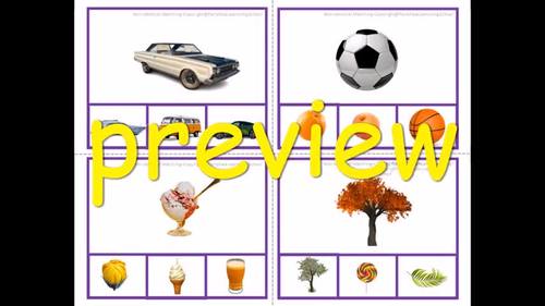 Non-Identical Matching - Clip Task cards – with real images | TPT