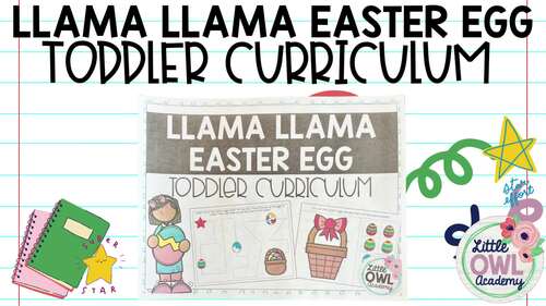 Llama Llama Easter egg Book Companion by Little Owl Academy | TPT