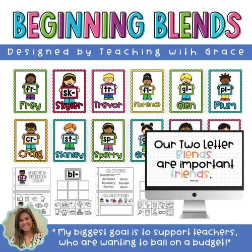 Beginning Blends Bundle by Teaching with Grace Ann | TPT