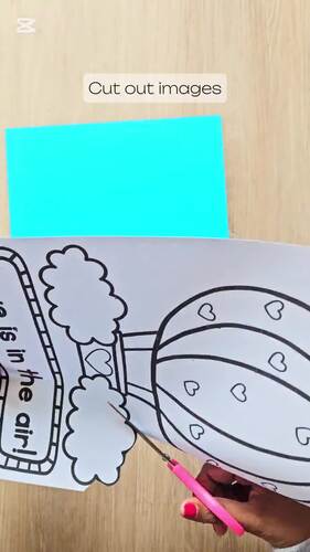 February Valentine's Day Love is in the air craft for Kindergarten