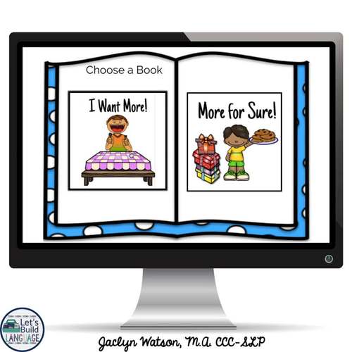 Core Word Interactive Books: MORE- BOOM Card Version | TPT