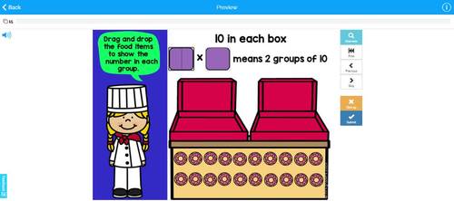 MULTIPLICATION USING EQUAL GROUPS BOOM Cards™ by Mrs Graders | TPT