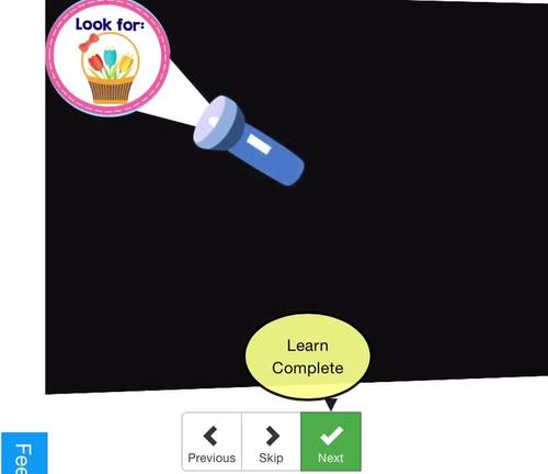 Spring I Spy! (using flashlight) | Visual Memory by Teacher Kimmy