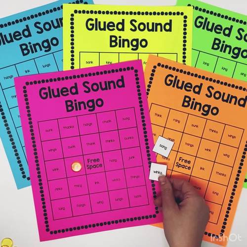 Glued Sound Bingo by Learning Support Lady | Teachers Pay Teachers