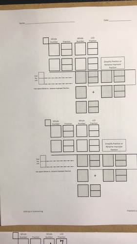 Operations with Fractions: Adding & Subtracting Fractions & Mixed Numbers