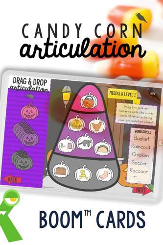 K Articulation & Velar Fronting: Candy Corn Boom™ Cards & Printable ...